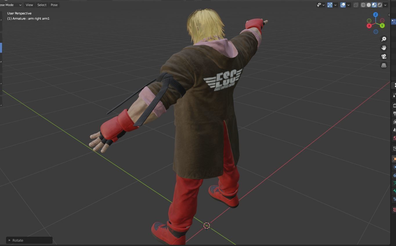 3D model Master Ken SF6 VR / AR / low-poly | CGTrader