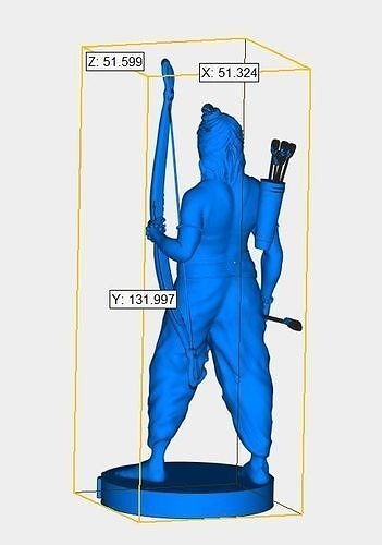 Shri Ram Vigrah- Lord Ram 3D Idol 3D model 3D printable | CGTrader