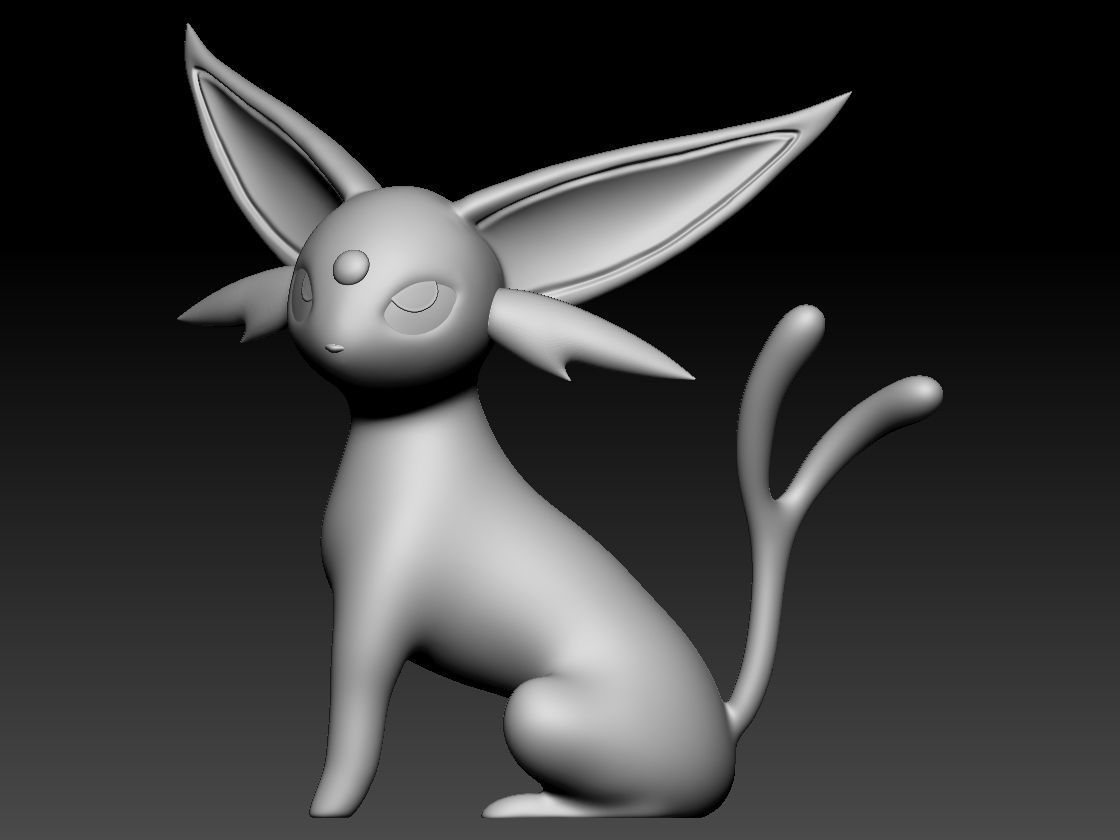 Espeon 3D model 3D printable | CGTrader