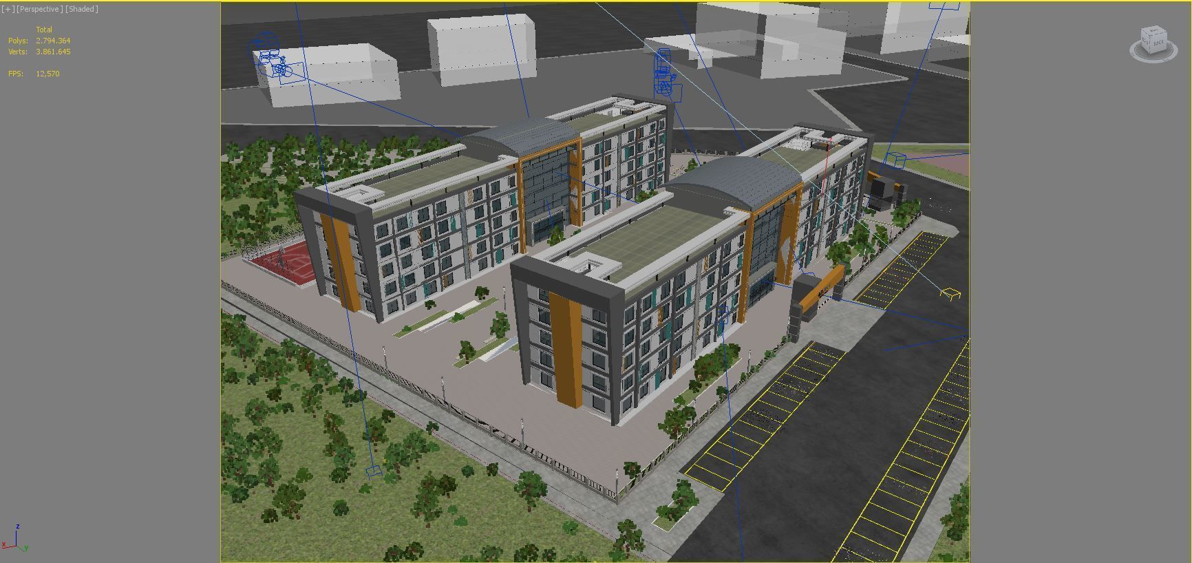 STUDENT DORMITORY 3D model | CGTrader