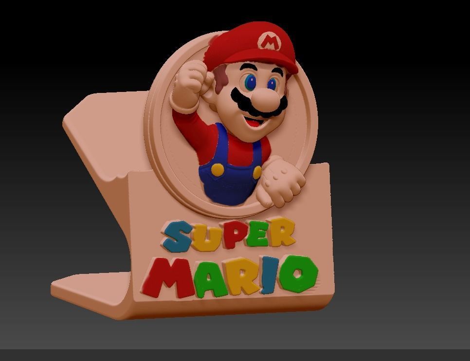 Super mario nintendo switch pro controller holder 3D model 3D printable ...