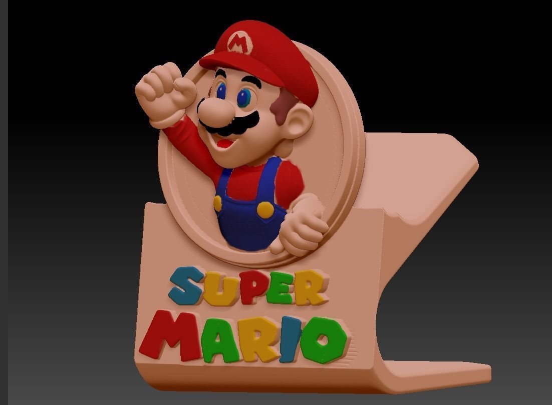 Super mario nintendo switch pro controller holder 3D model 3D printable ...