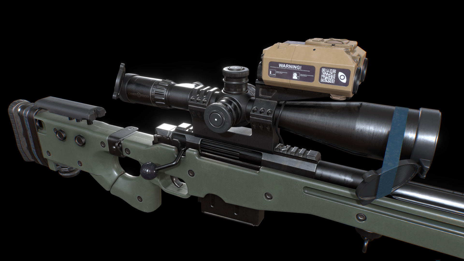 3D model L115A3 Sniper Rifle VR / AR / low-poly | CGTrader