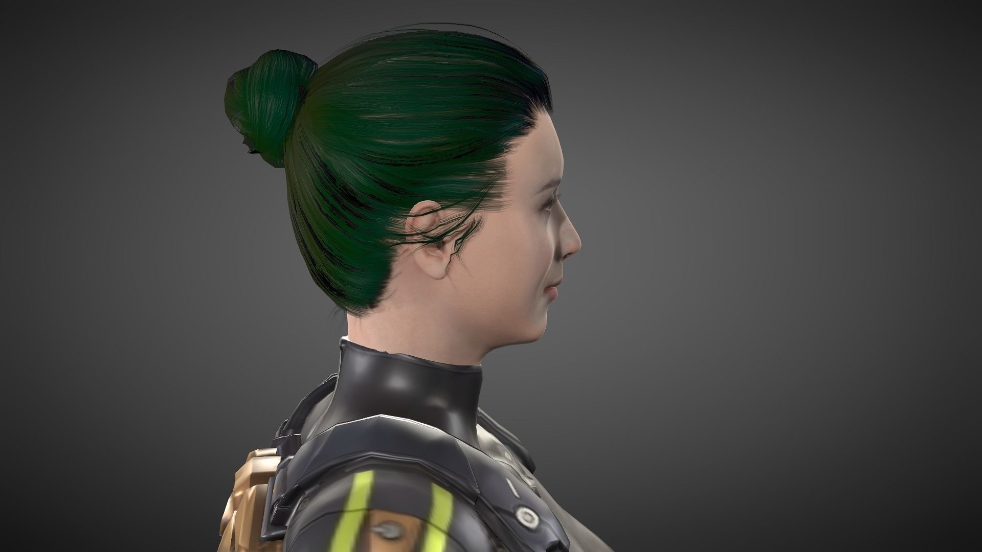 3D model Yuki female samurai VR / AR / low-poly | CGTrader