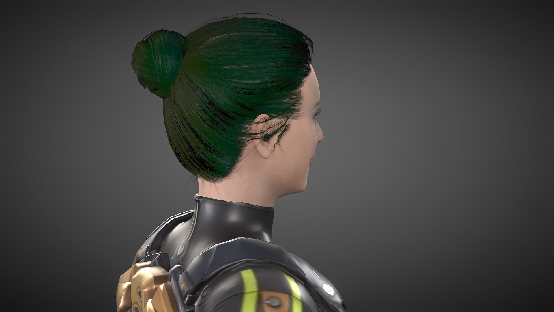 3D model Yuki female samurai VR / AR / low-poly | CGTrader