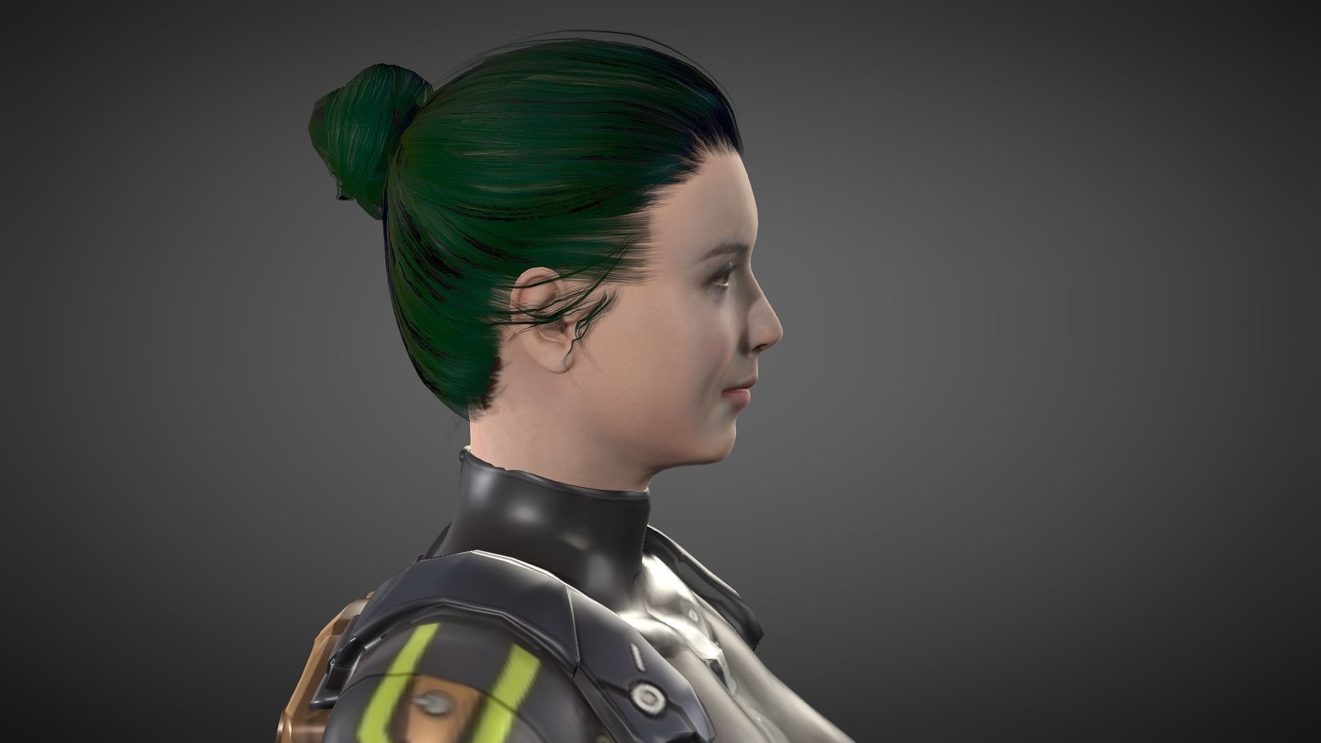 3D model Yuki female samurai VR / AR / low-poly | CGTrader