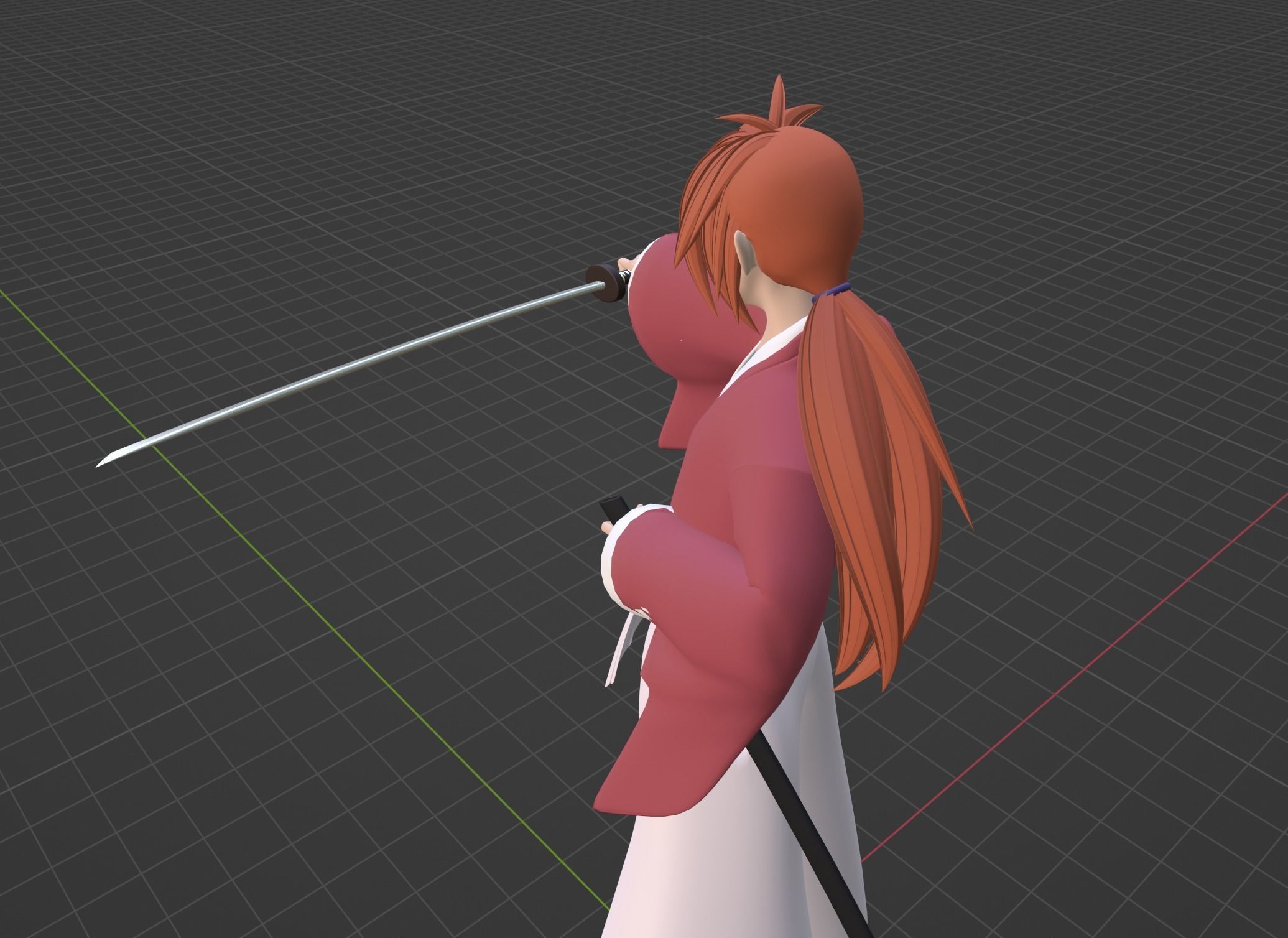 Himura Kenshin - Rurouni Kenshin 3D model rigged | CGTrader