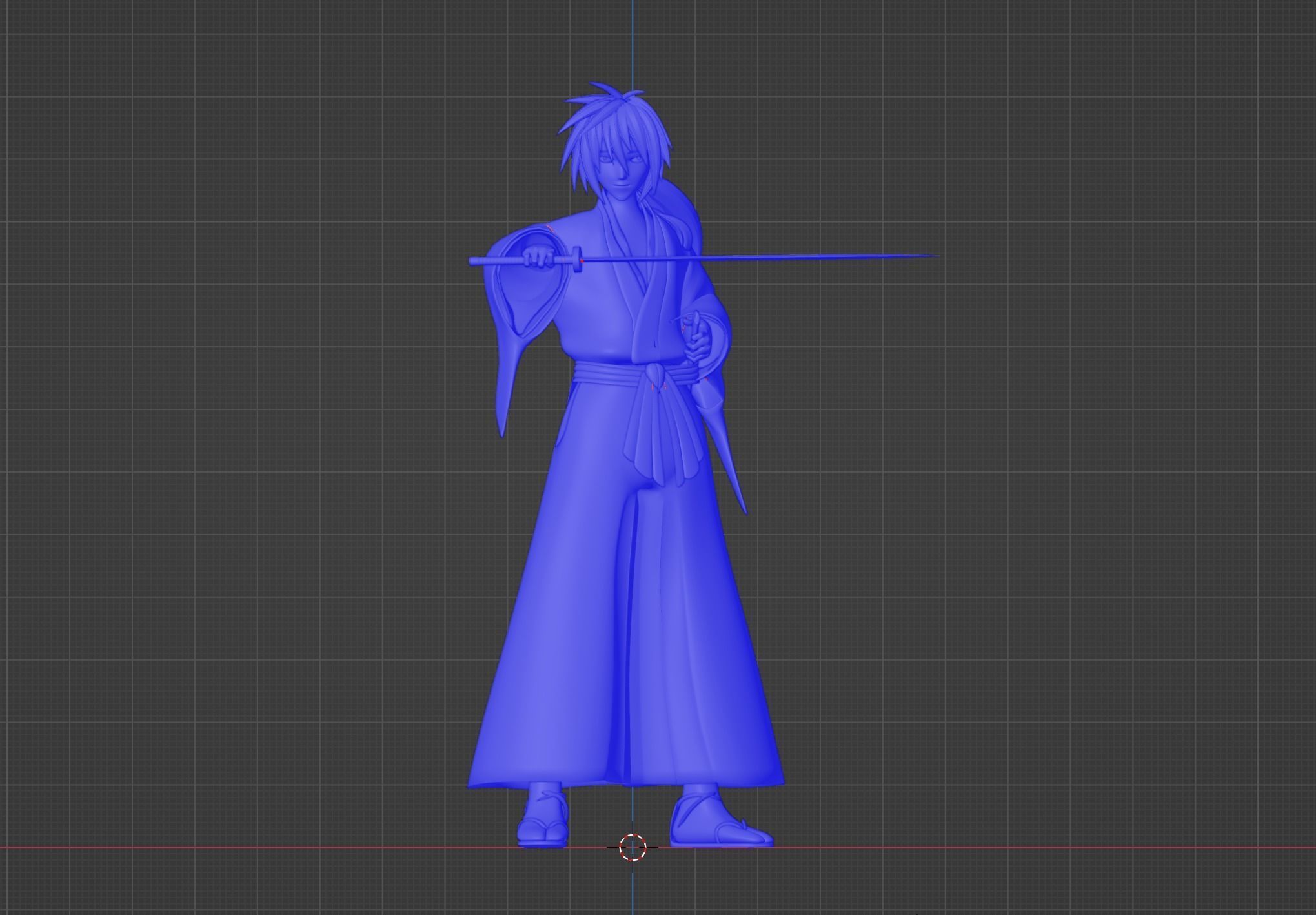 Himura Kenshin - Rurouni Kenshin 3D model rigged | CGTrader