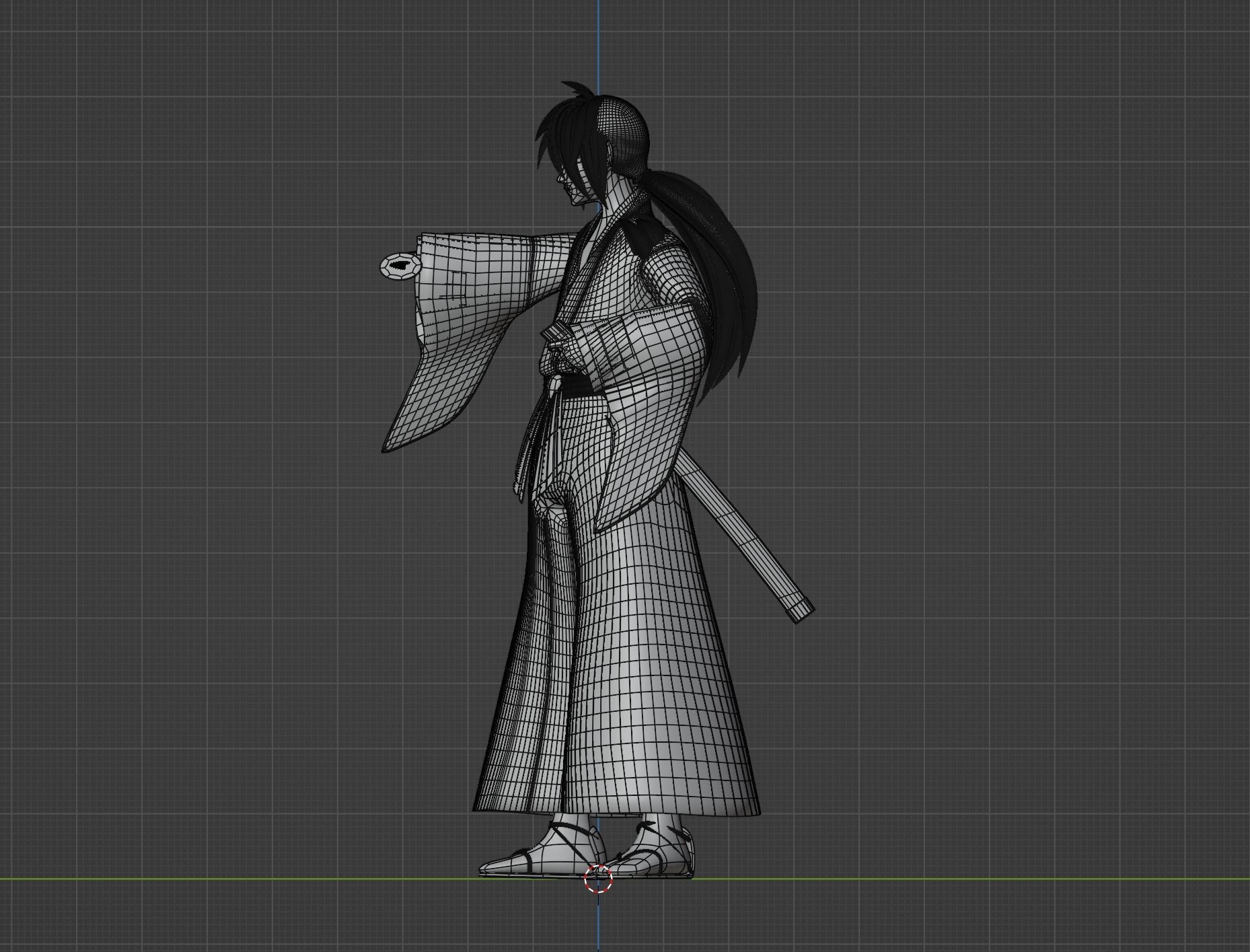 Himura Kenshin - Rurouni Kenshin 3D model rigged | CGTrader