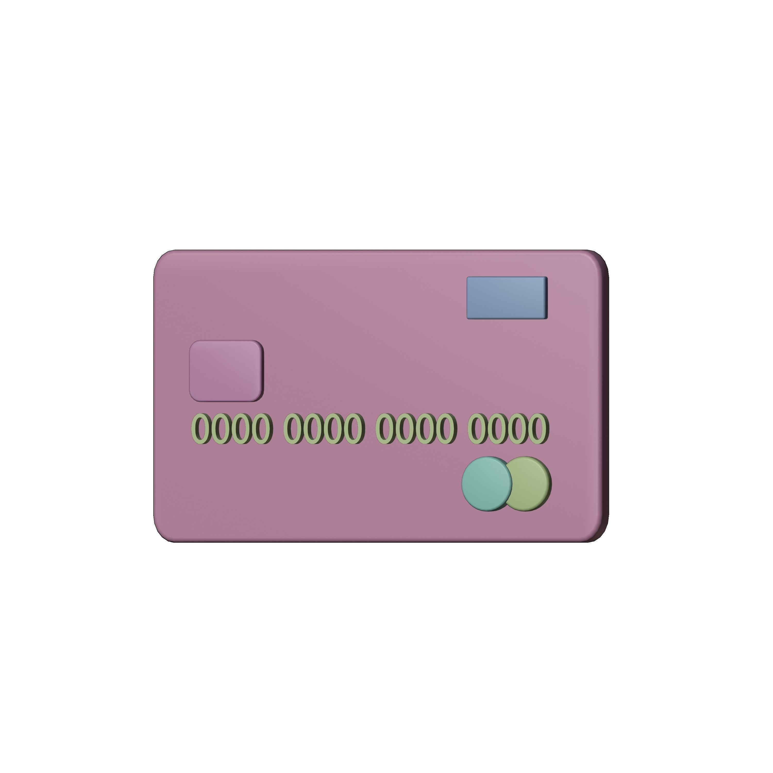credit card 3D model | CGTrader