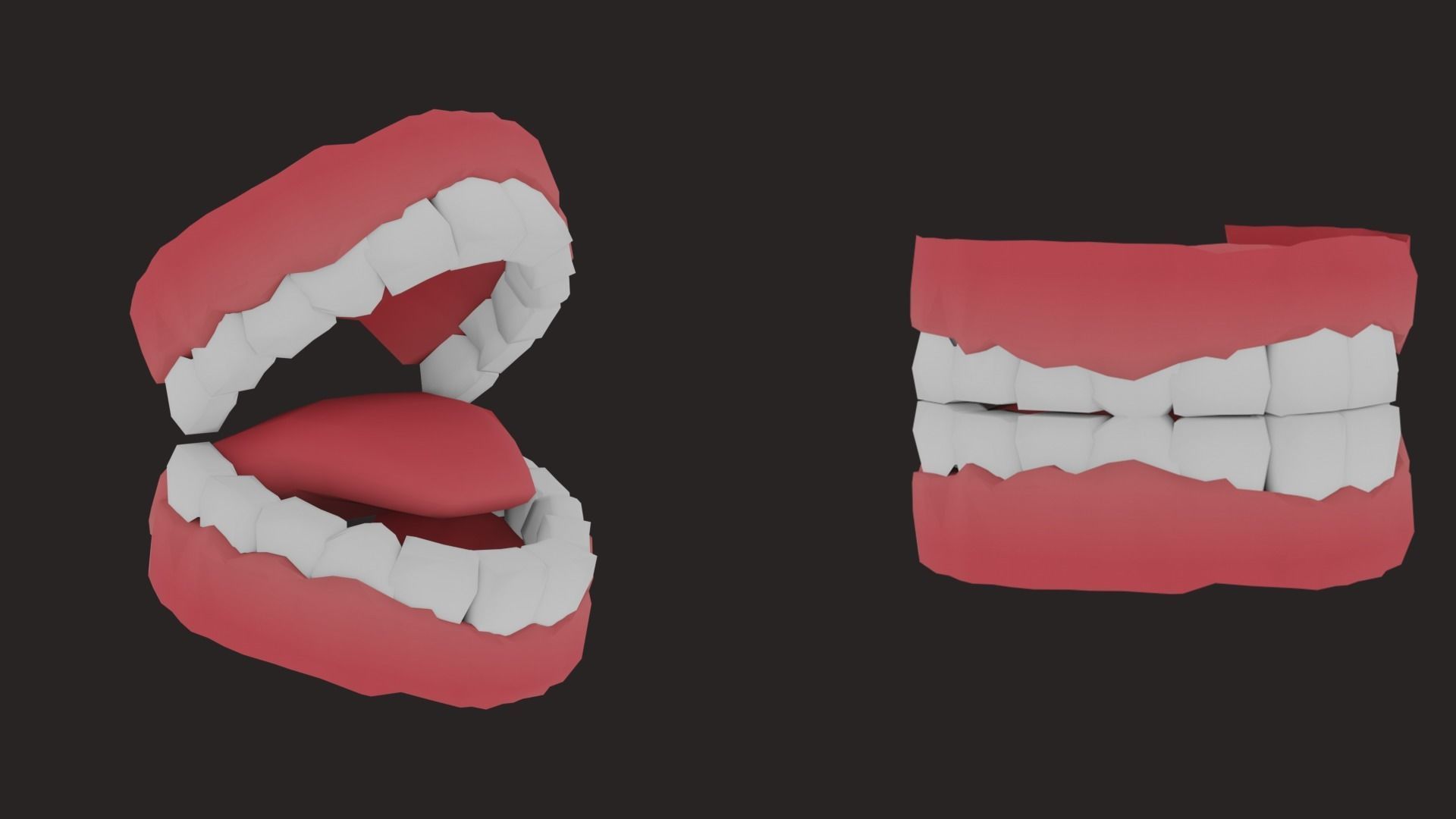 3D model Low Poly Stylized Human Mouth VR / AR / low-poly | CGTrader