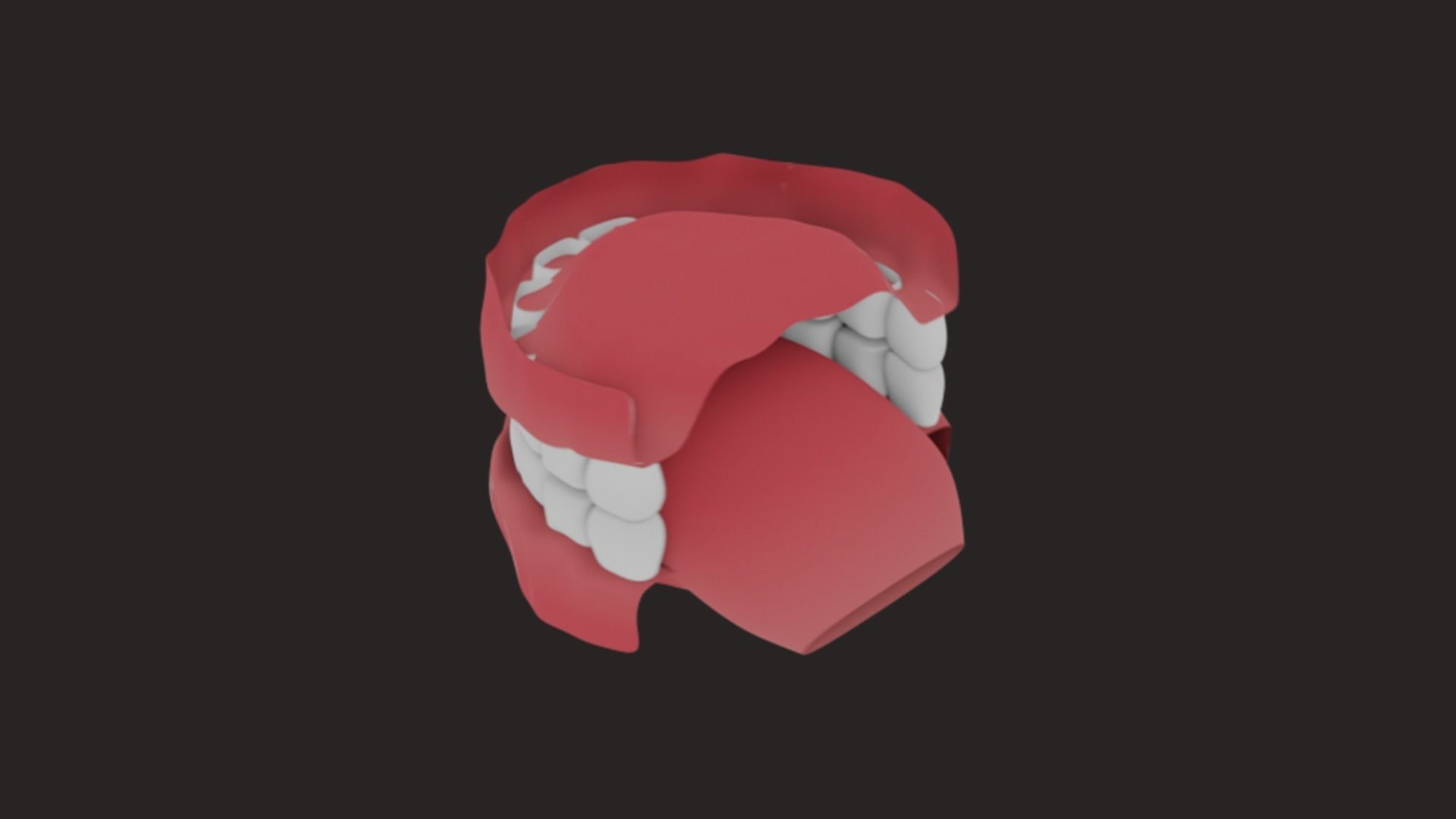 3D model Low Poly Stylized Human Mouth VR / AR / low-poly | CGTrader