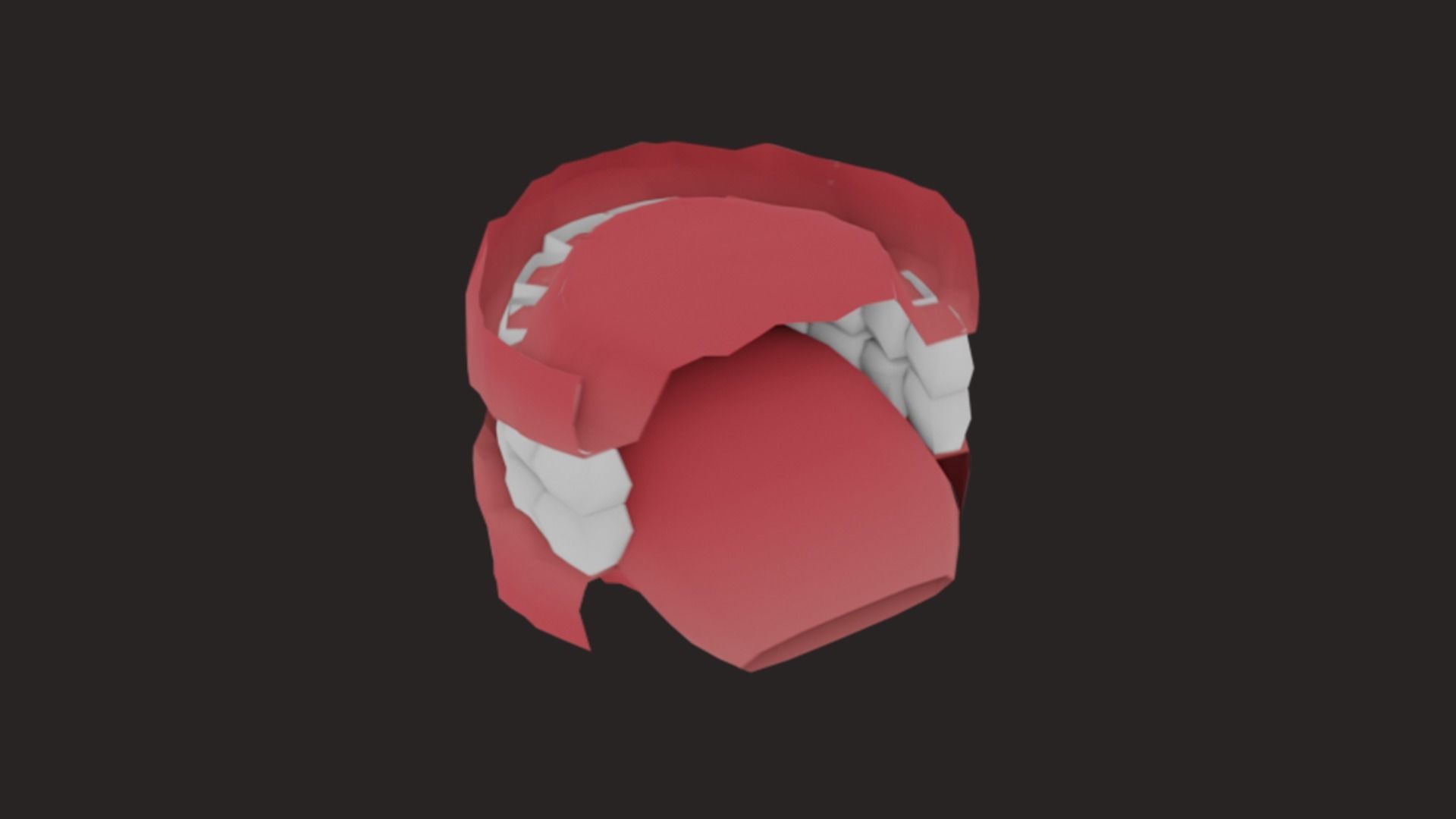 3D model Low Poly Stylized Human Mouth VR / AR / low-poly | CGTrader