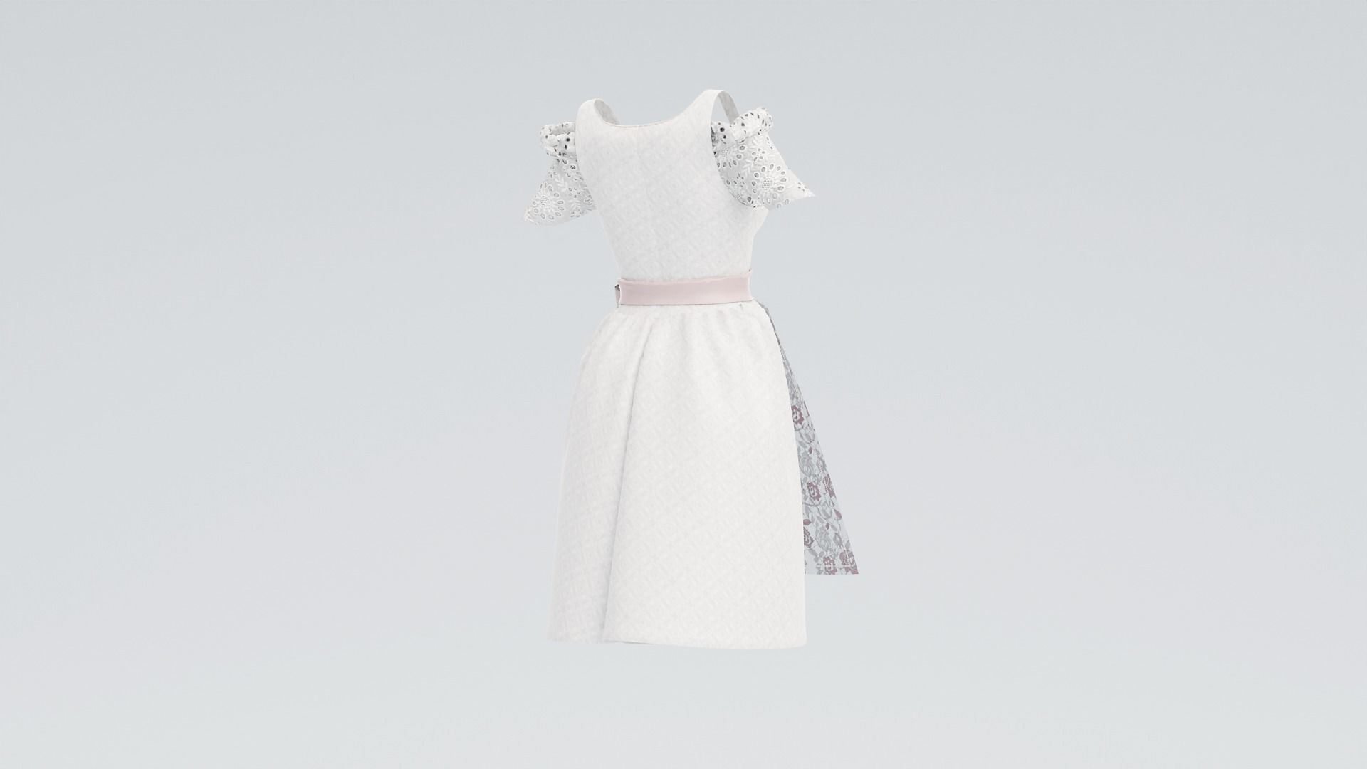 German traditional dress dirndl 3D model | CGTrader