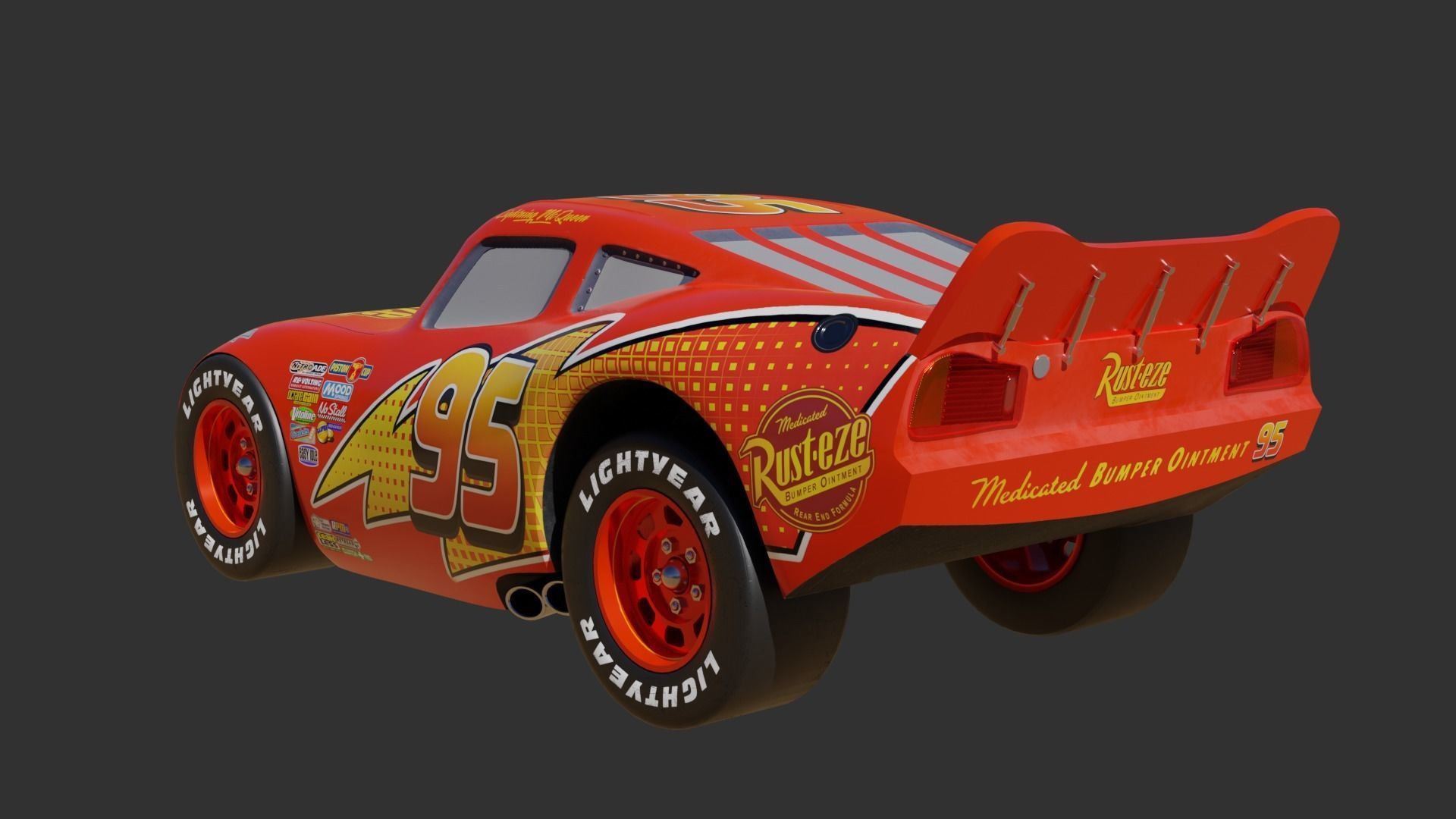 3D model Lightning McQueen 3D model VR / AR / low-poly | CGTrader