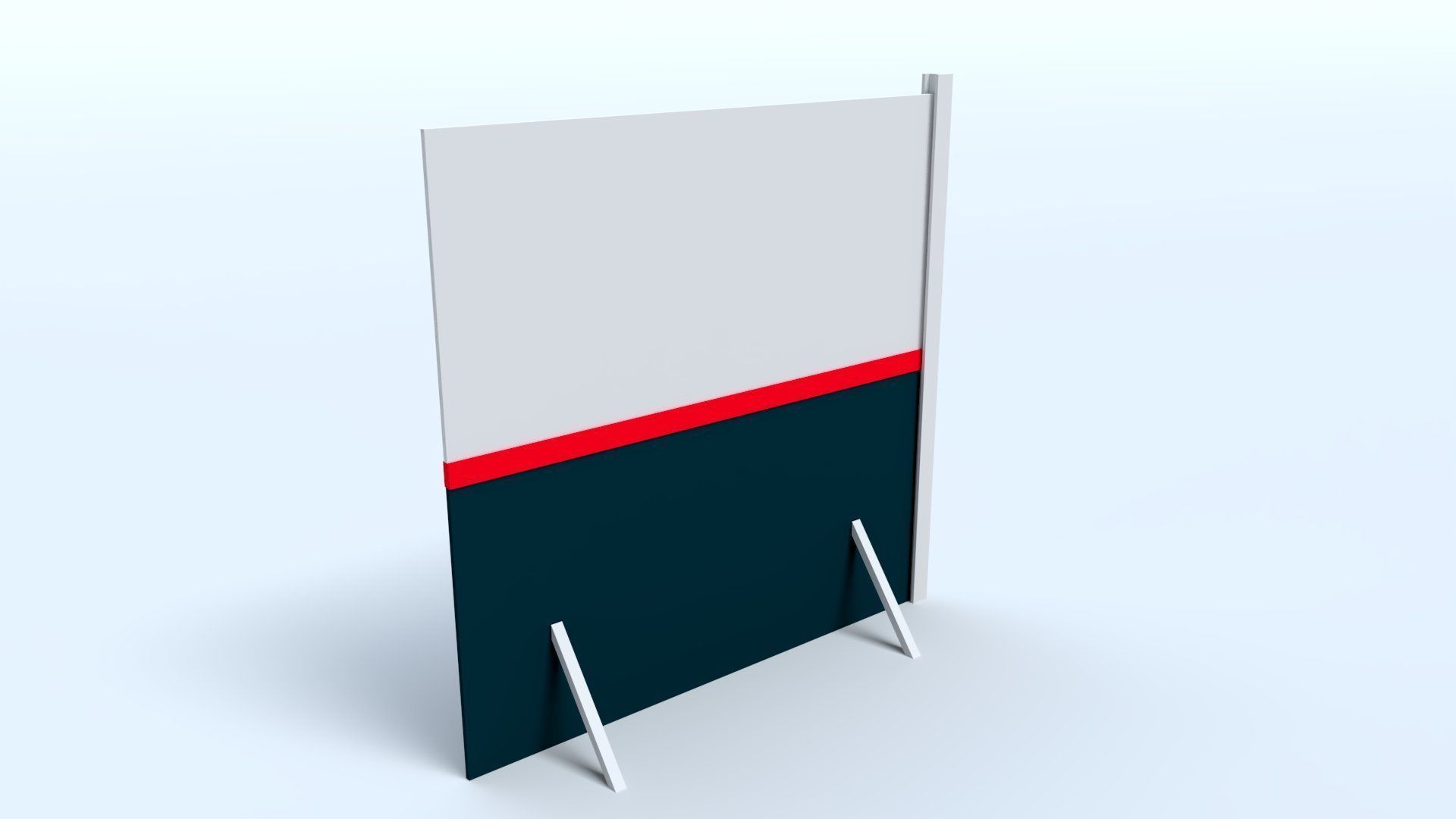 3D model Single Hoarding Panel VR / AR / low-poly | CGTrader