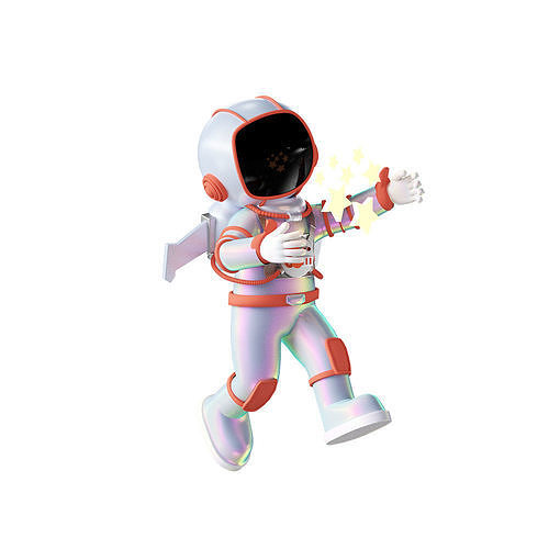 Chinese C4D model astronaut space scene characters 3D model | CGTrader