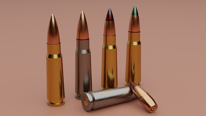 3D model 762x39 bullet VR / AR / low-poly | CGTrader