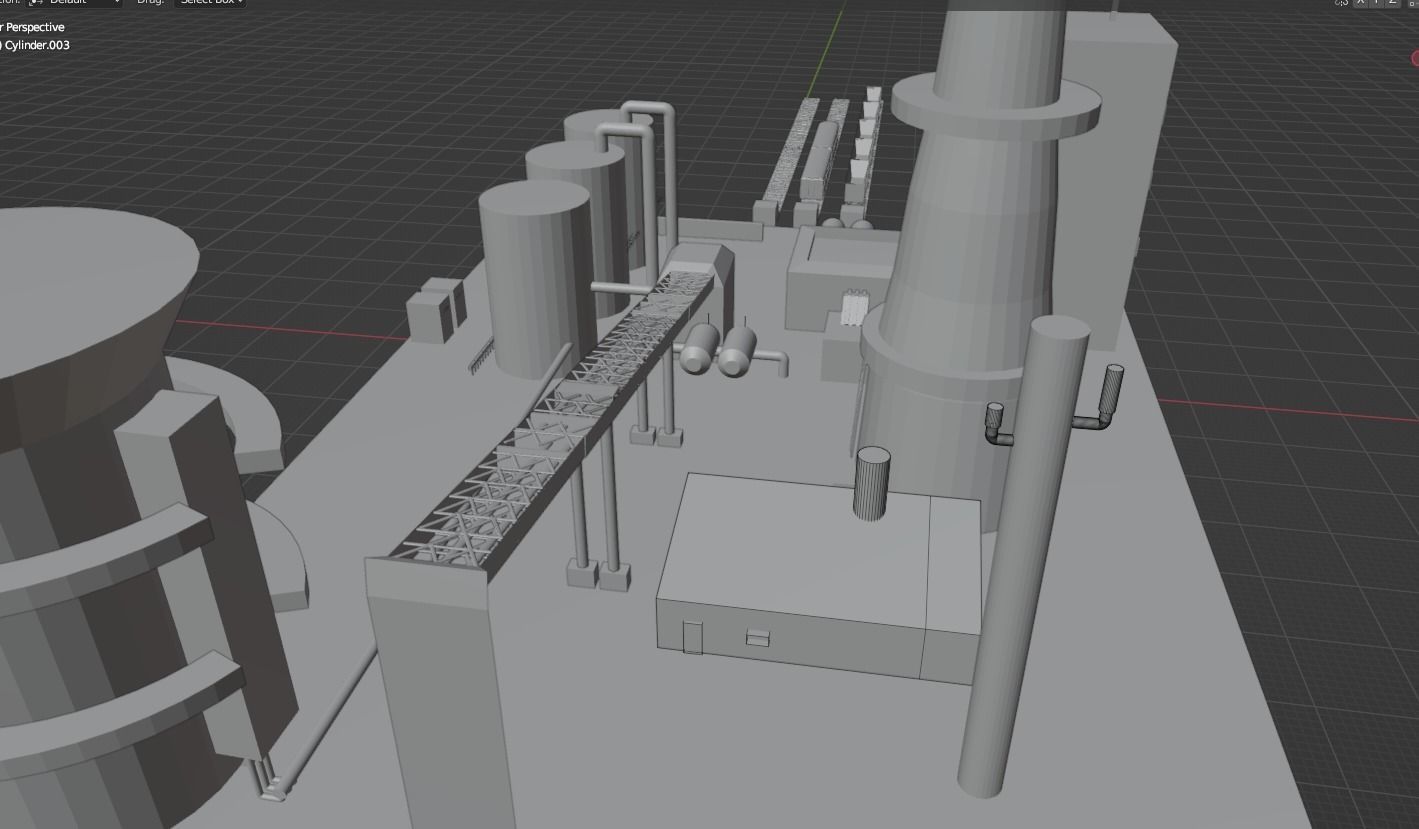 3D Factory Model free VR / AR / low-poly 3D model | CGTrader