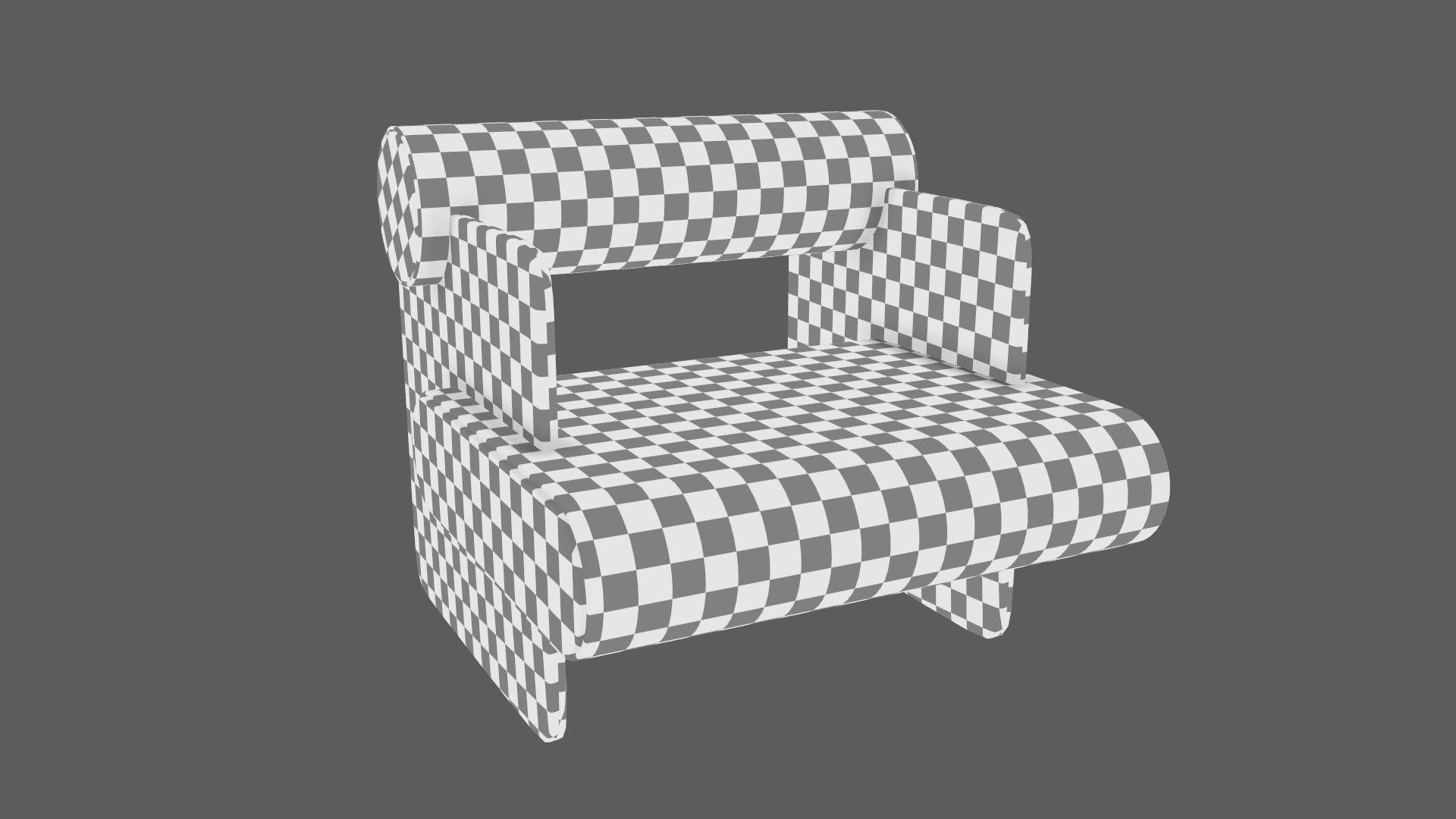 Armchair Chair Modern Minecraft Fabric 3D model | CGTrader