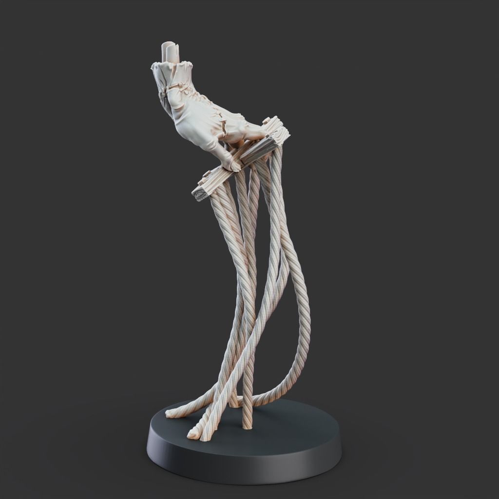 Puppet Hand - 3D Printable TTRPG - PRESUPPORTED - 32mm Scale 3D model ...