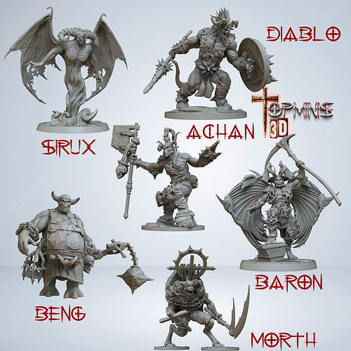 Demons 3d Model 3d Printable Cgtrader