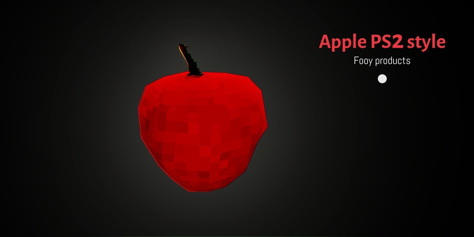 3D model Lowpoly Apple ps2 style VR / AR / low-poly | CGTrader
