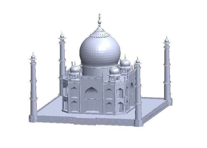 Taj Mahal 3D model 3D printable | CGTrader