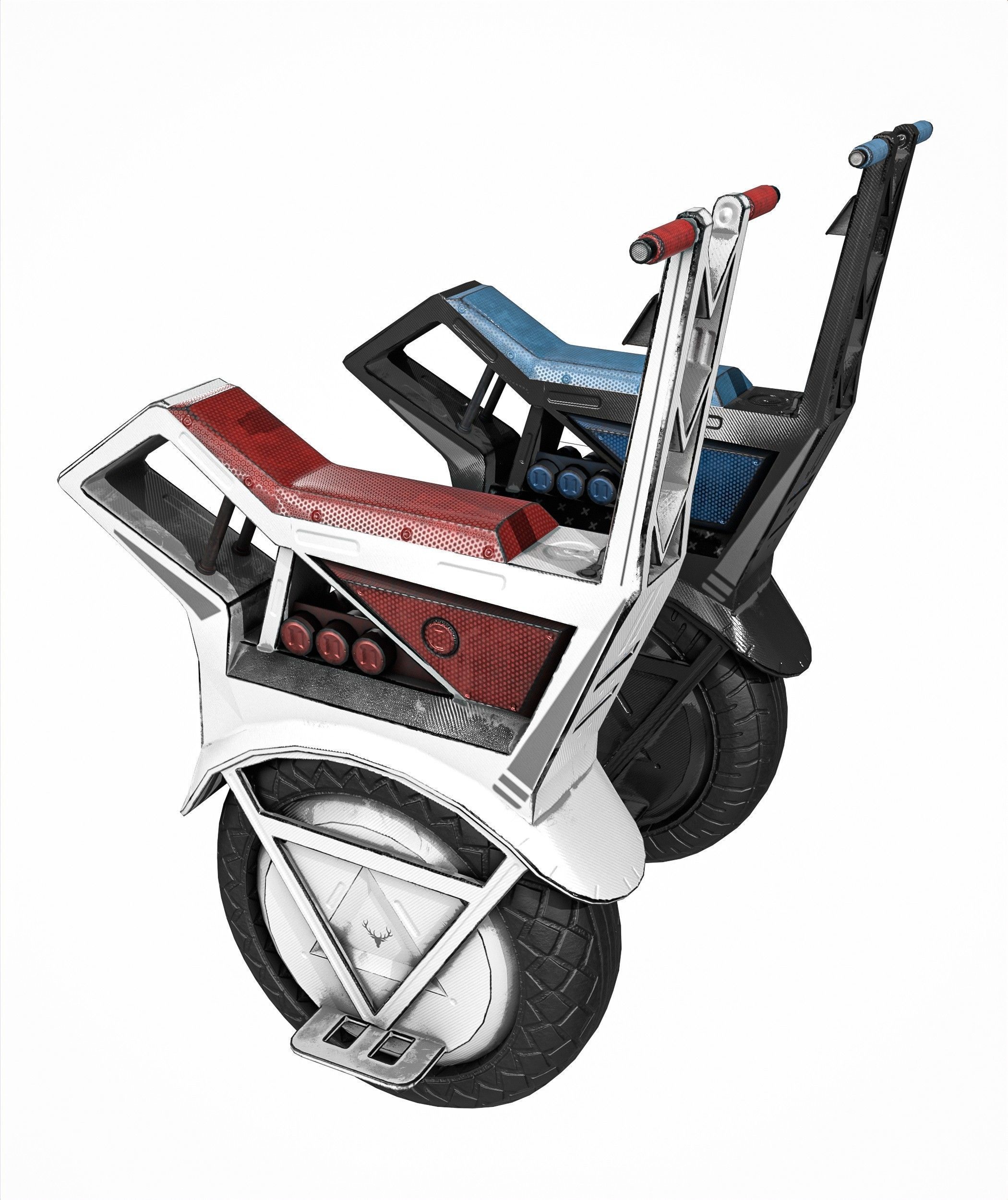 3D model Sci Fi Electric Scooter VR / AR / low-poly | CGTrader