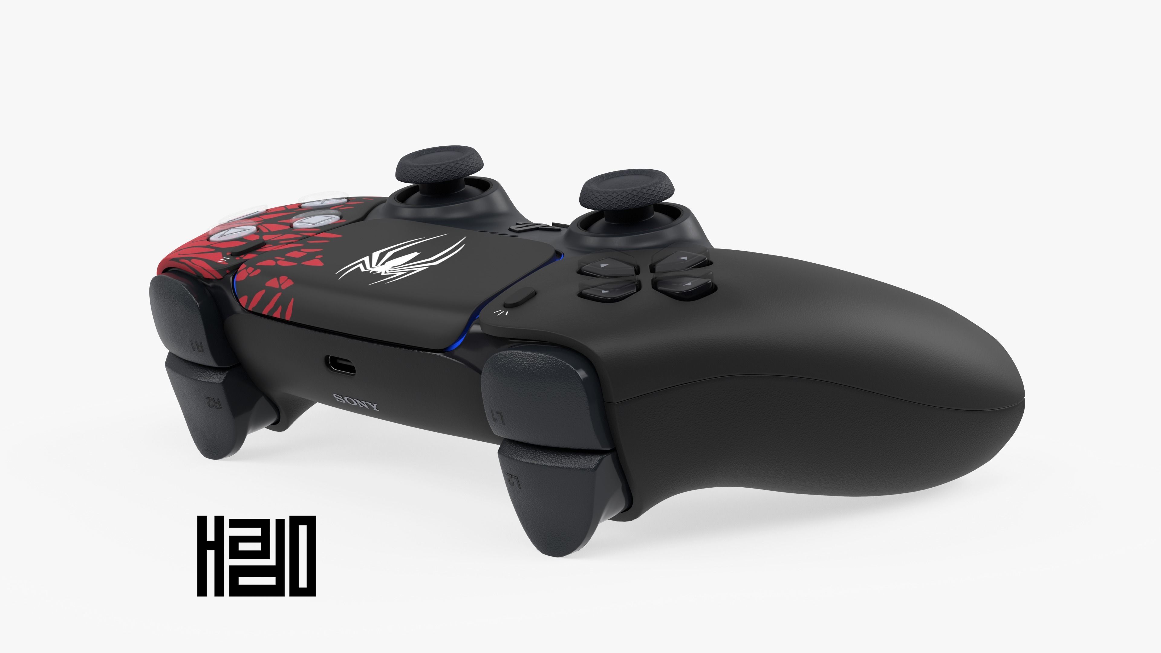 3D model Dualsense Spider-man 2 VR / AR / low-poly | CGTrader