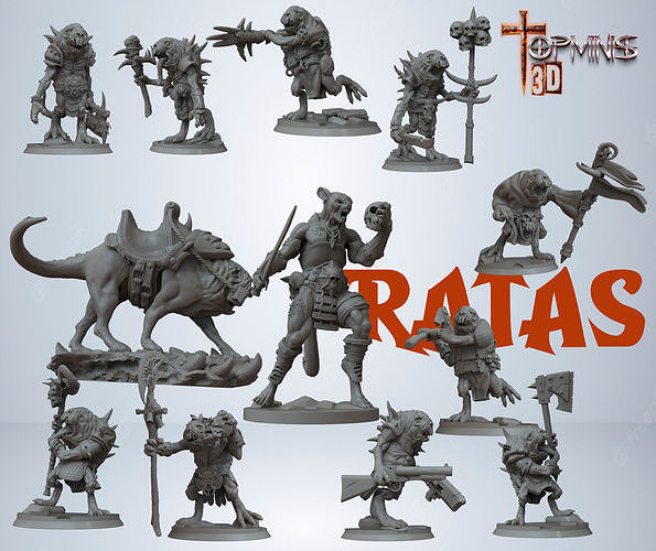 BEAST RIDERS 3D model 3D printable | CGTrader