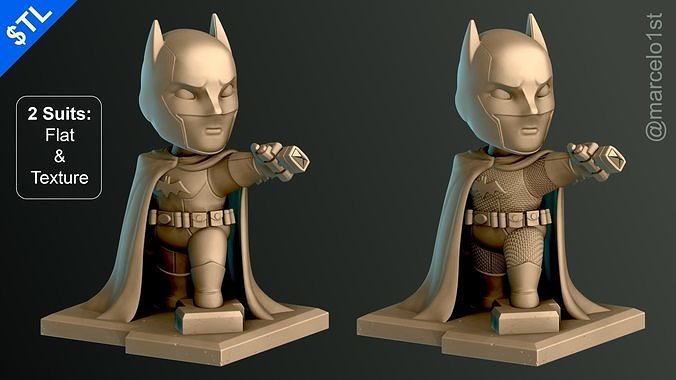 Batman - The Cute Dark Knight 3D model 3D printable | CGTrader