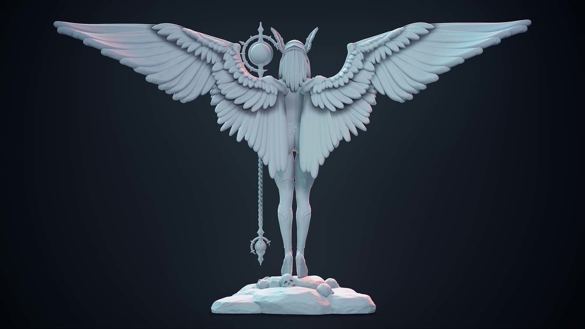 3D Print model - lady mage - Fully armored version 3D model 3D ...