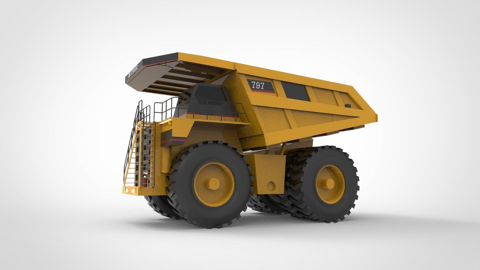 CAT 797F Mining Truck 3D model | CGTrader