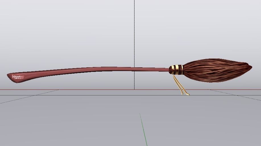 3D model Nimbus 2000 - Broomstick VR / AR / low-poly | CGTrader