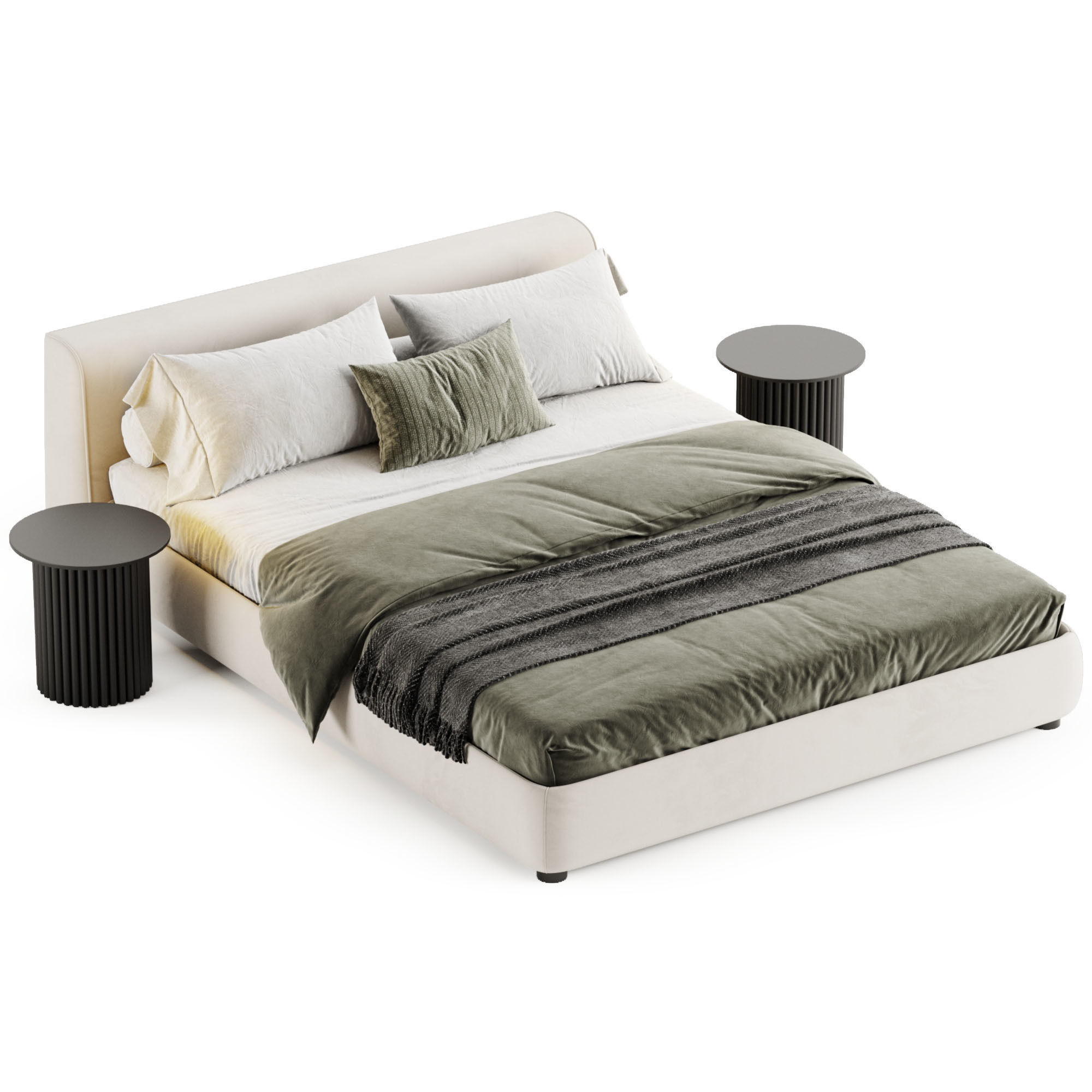 Sava bed by Como Casa 3D model | CGTrader