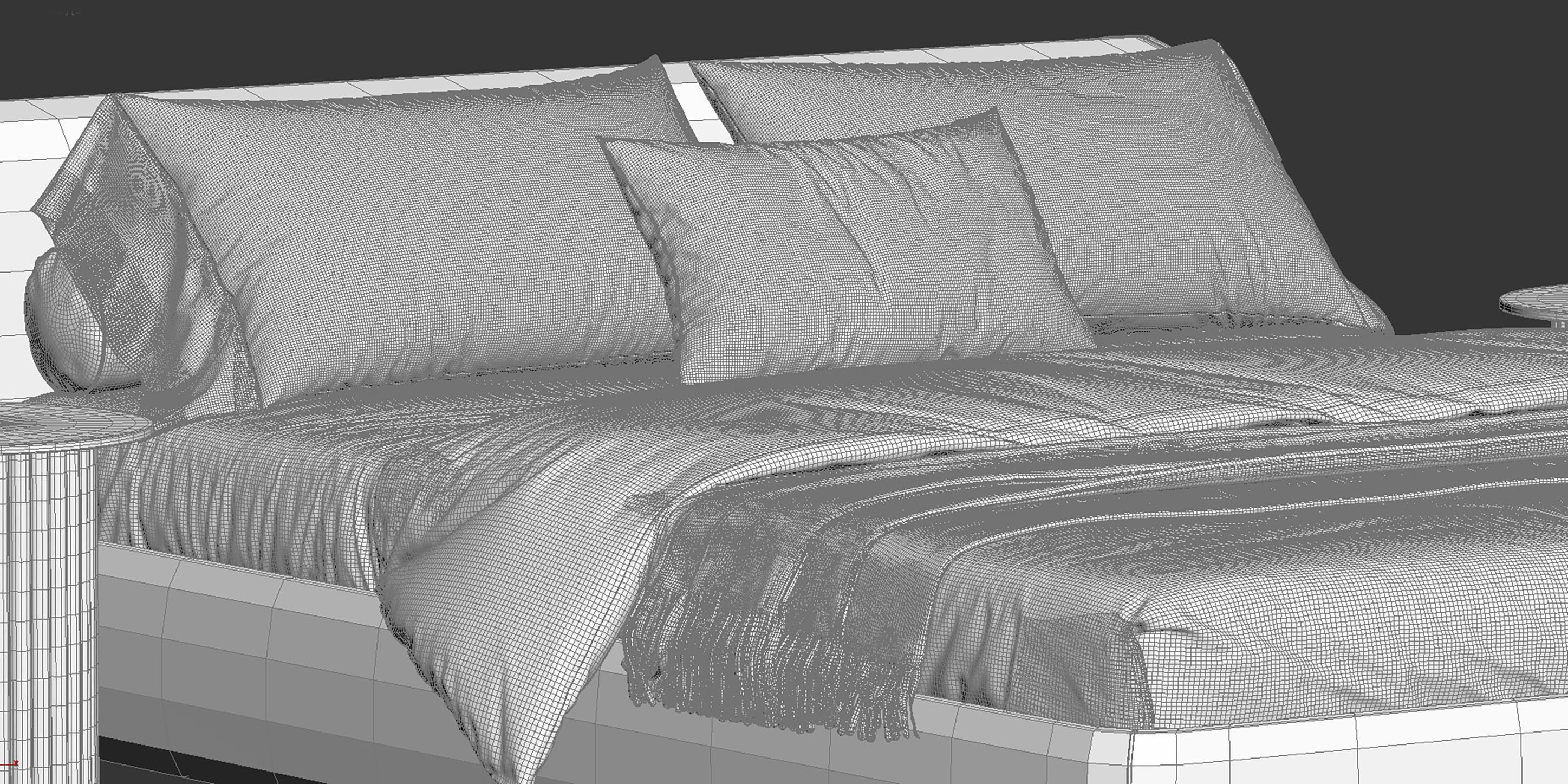 Sava bed by Como Casa 3D model | CGTrader