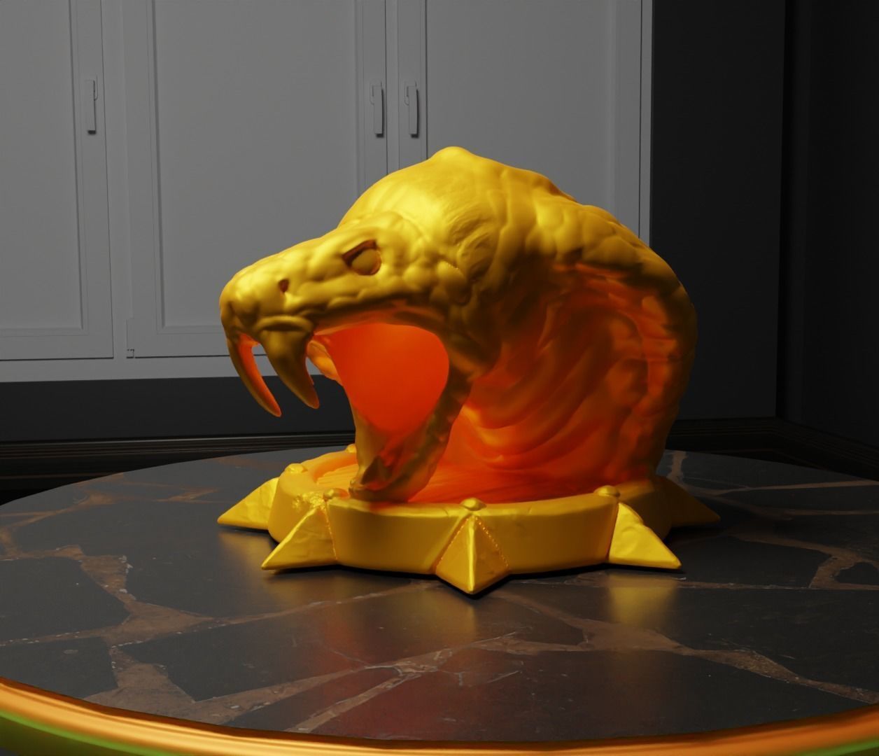 Snake DnD Dice Tower Animal Dice Tray Snake Dice Box 3D model 3D ...