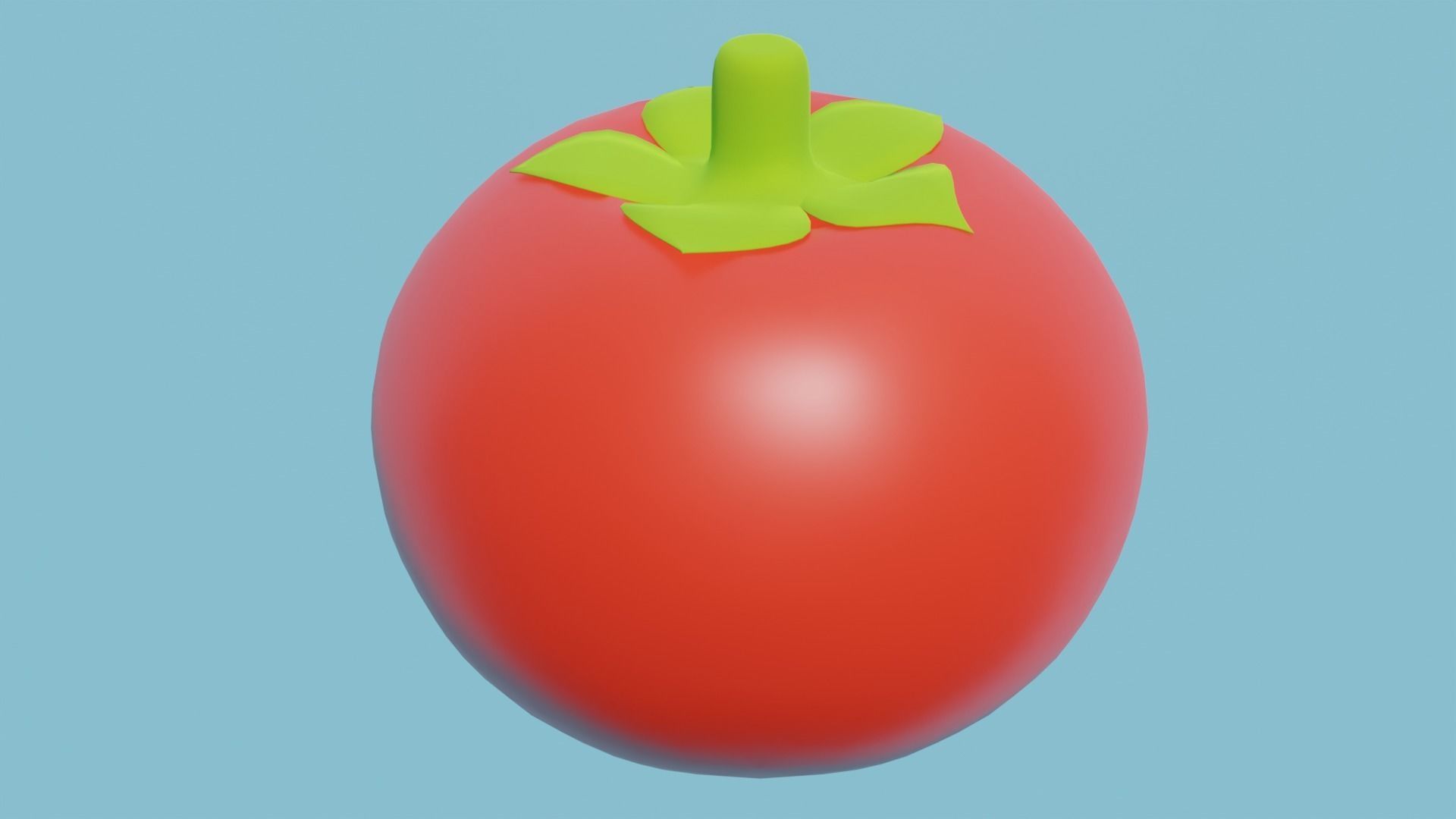 3D model Low Poly Tomato For Games And Animations VR / AR / low-poly ...