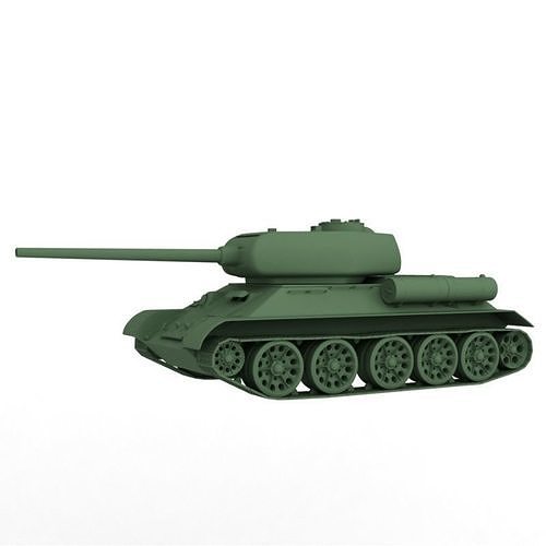 Tank T-34 free 3D model | CGTrader
