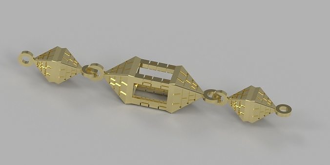 Pyramid chain 3D model 3D printable | CGTrader