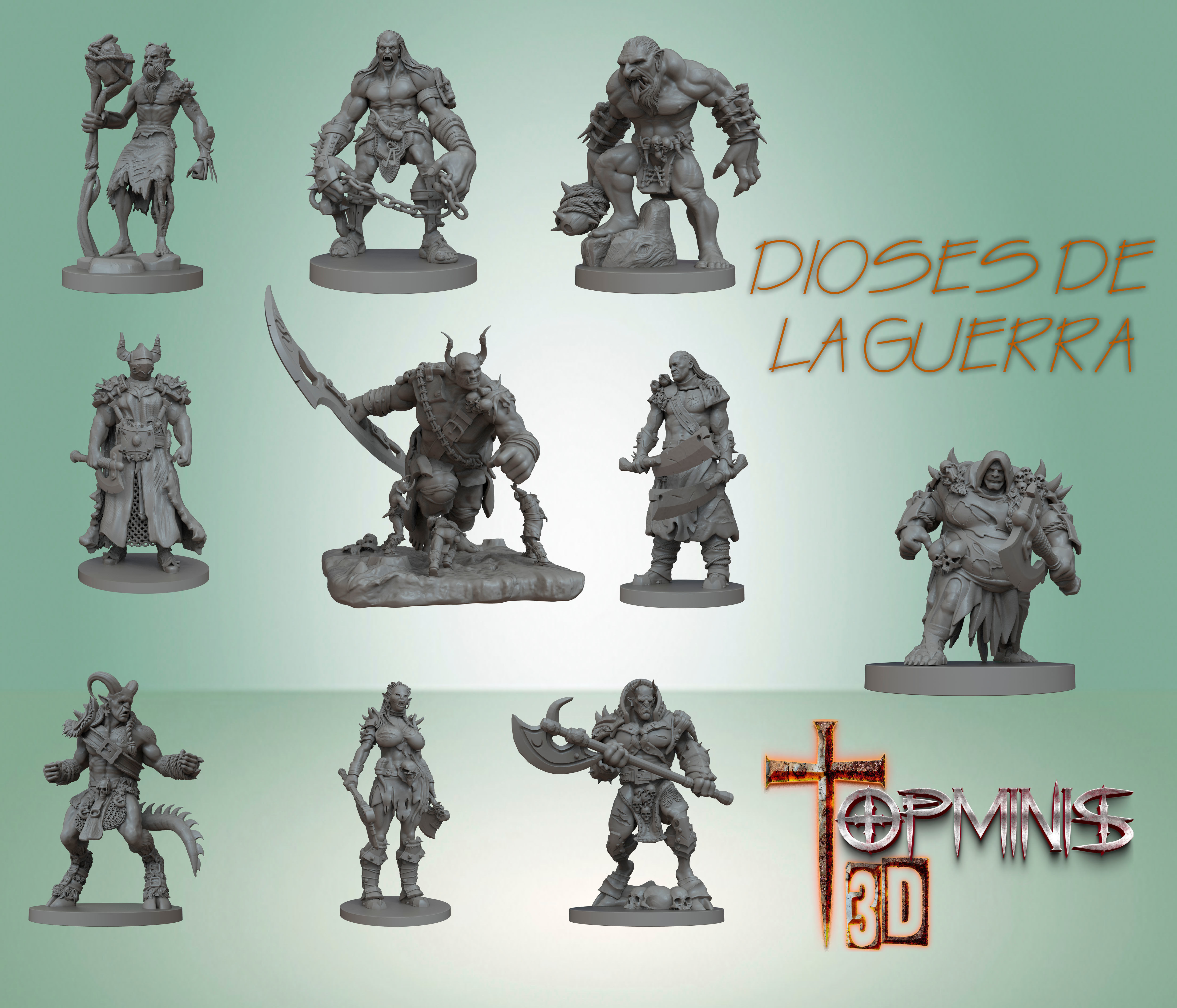 TABLETOP GAMES CHARACTERS 3D model 3D printable | CGTrader