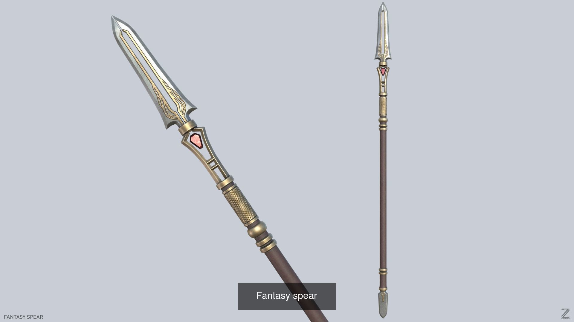 Fantasy spear collection VR / AR / low-poly | CGTrader