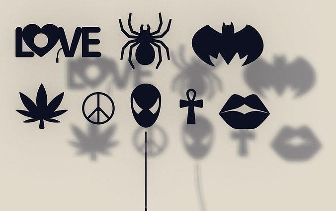 Candle Gadgets Love Spiderman Batman Weed leaf Lips Peace Cross 3D ...