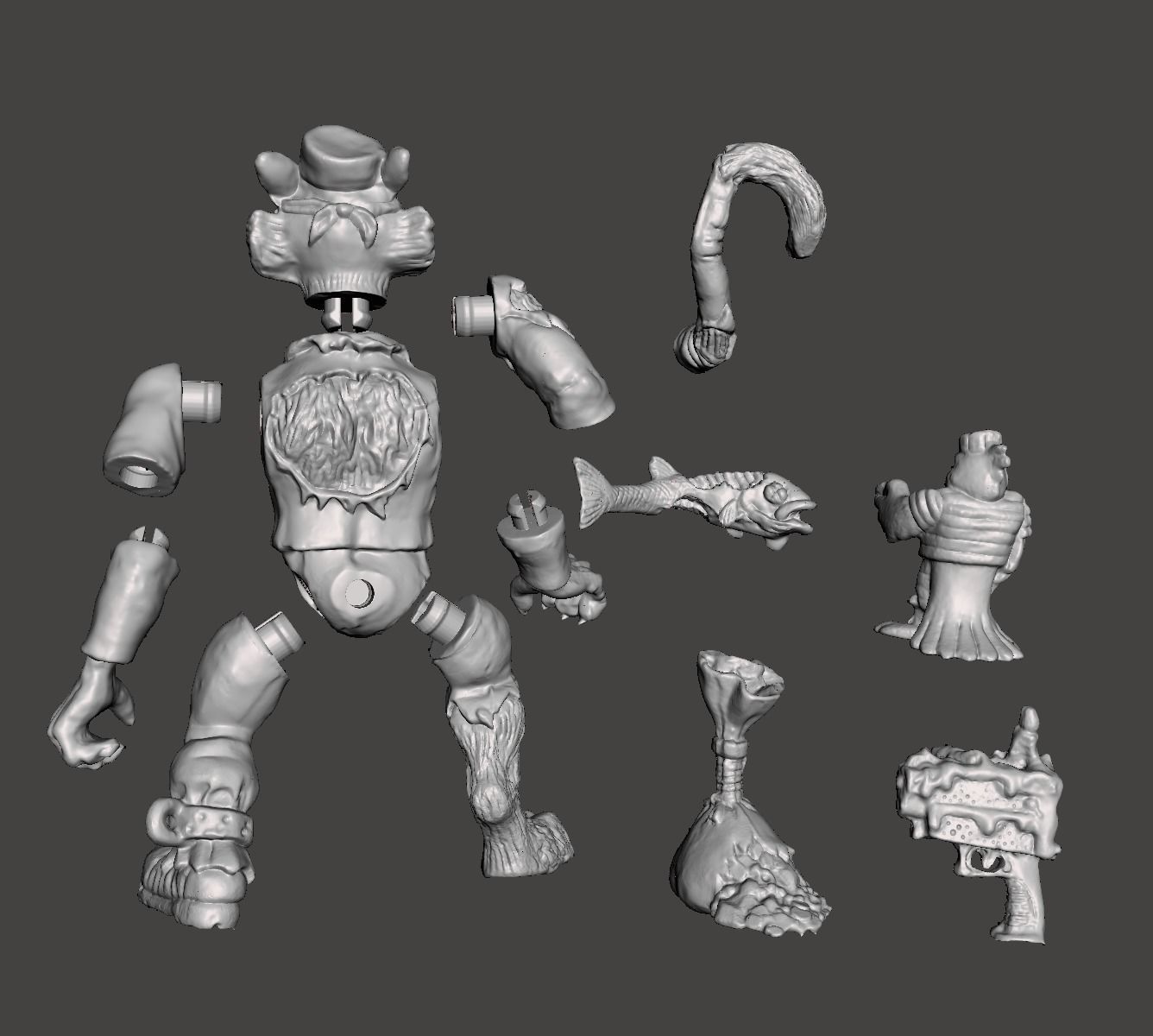 TMNT SCRATCH 3D model 3D printable | CGTrader