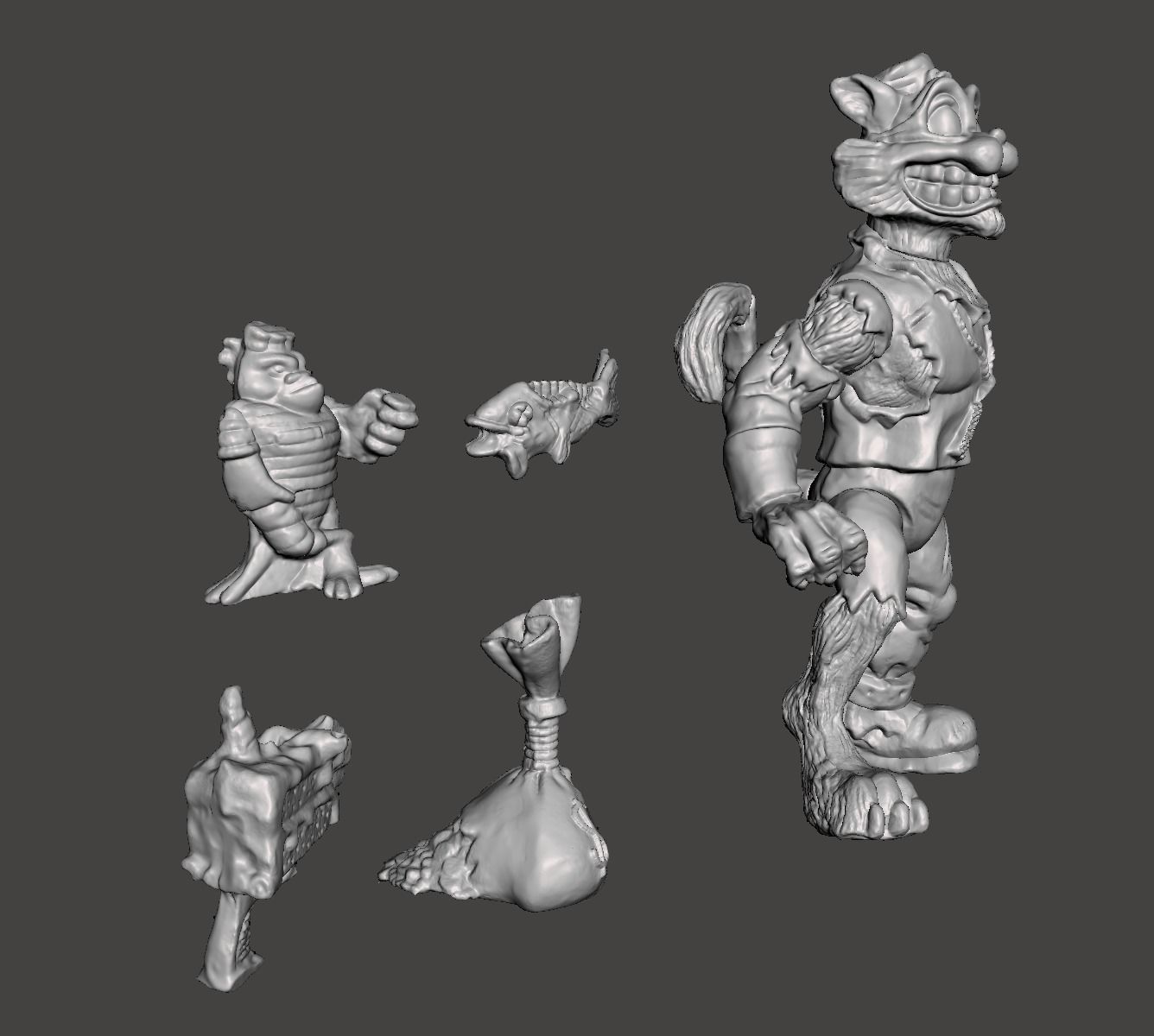 TMNT SCRATCH 3D model 3D printable | CGTrader