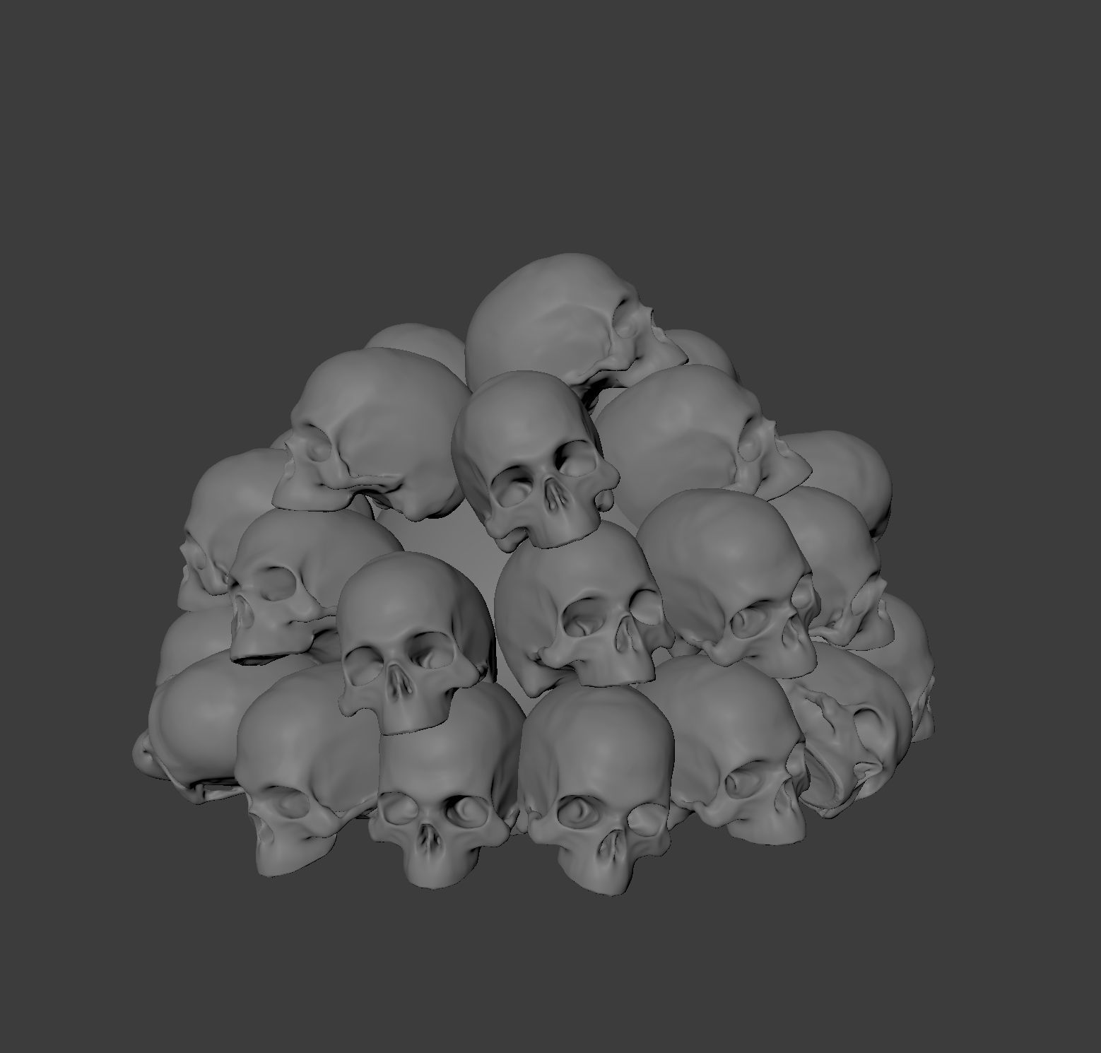 Skull Mountain 3D Pile of Skulls for Tabletop Games 3D model 3D printable | CGTrader