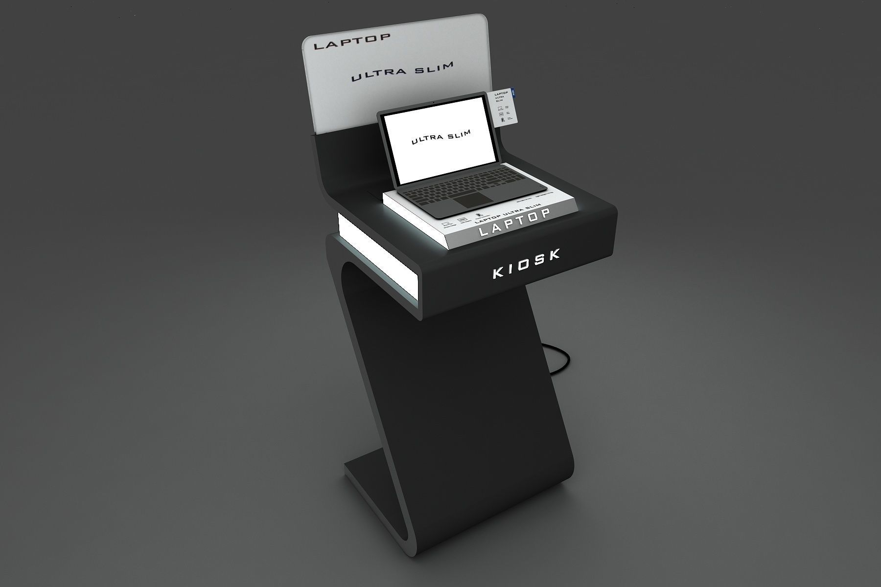 Kiosk Laptop 3D model | CGTrader