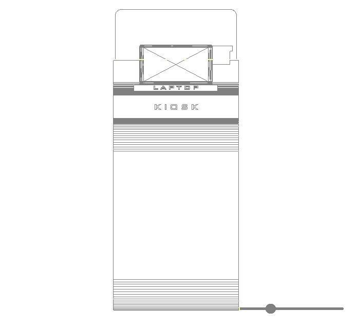 Kiosk Laptop 3D model | CGTrader