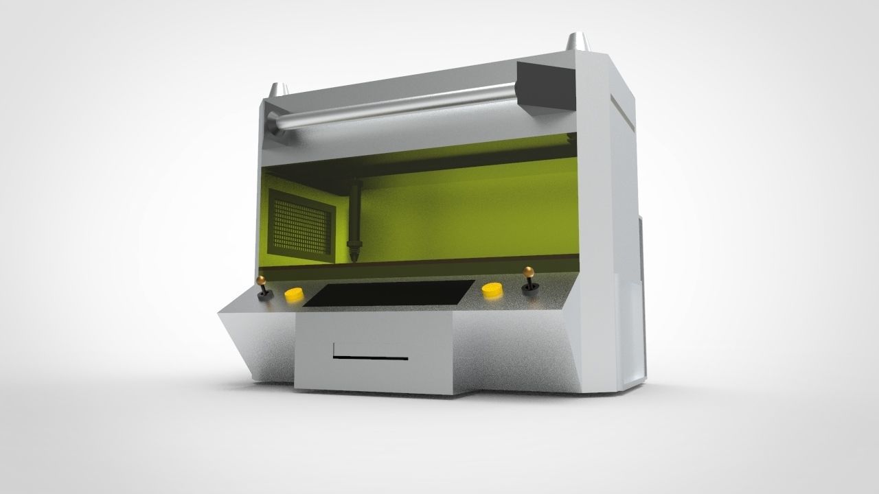 Laser Cutting Machine 3D model | CGTrader